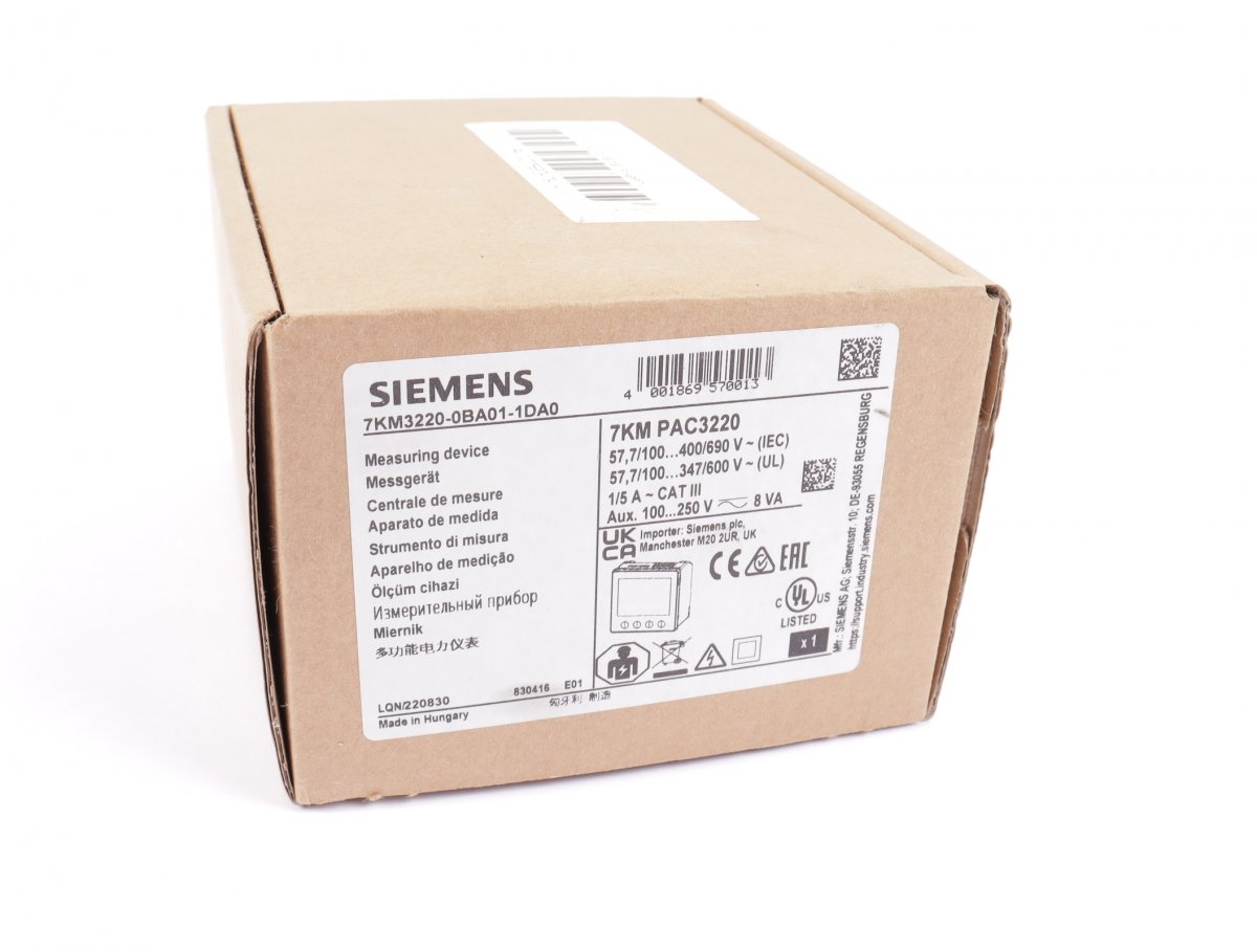 Siemens SENTRON Messgerät PAC3220 7KM3220-0BA01-1DA0 #new open box, € ...